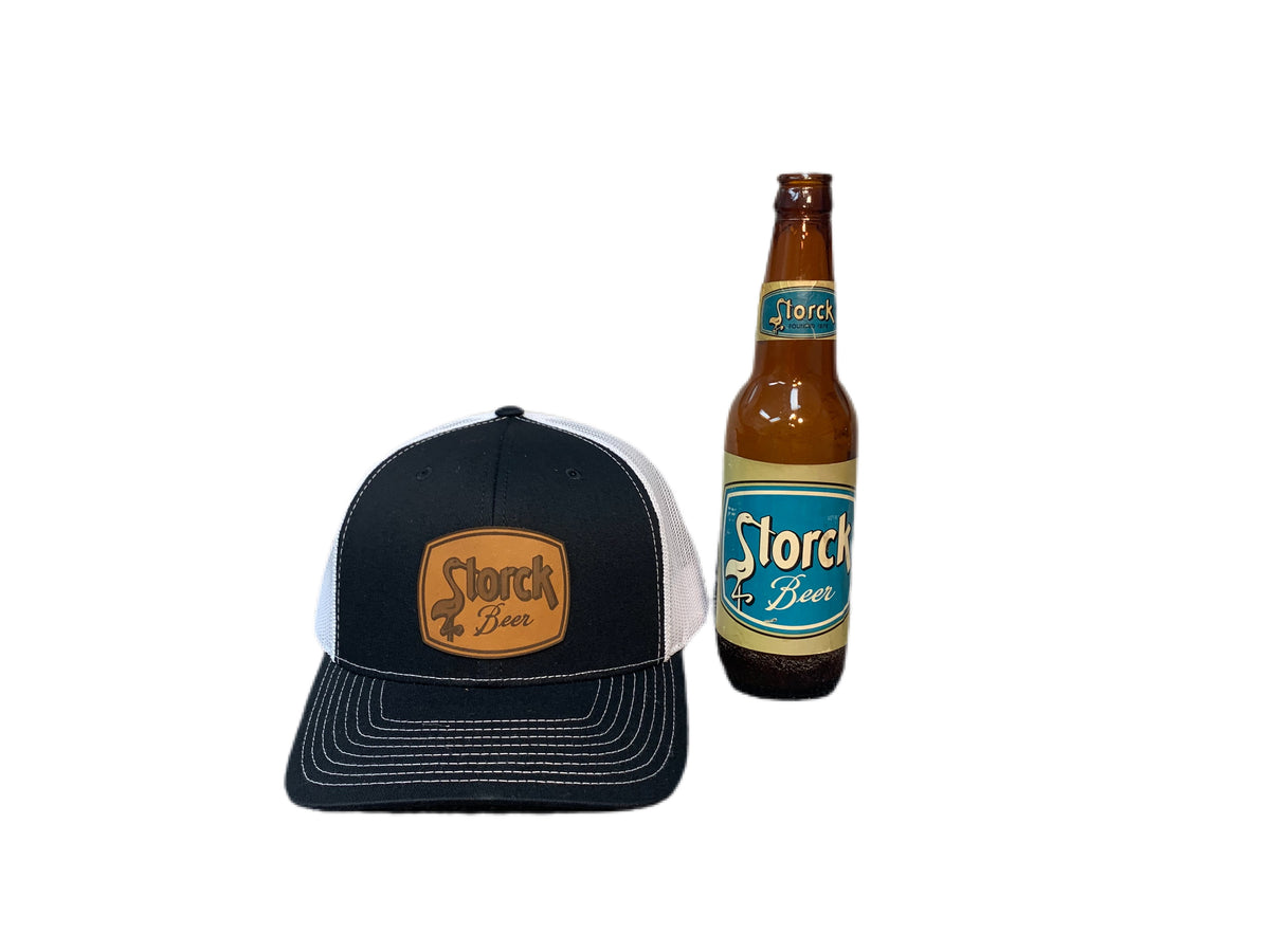 Hat Black and White Storck Brewing Beer – Schleisingerville to Slinger ...