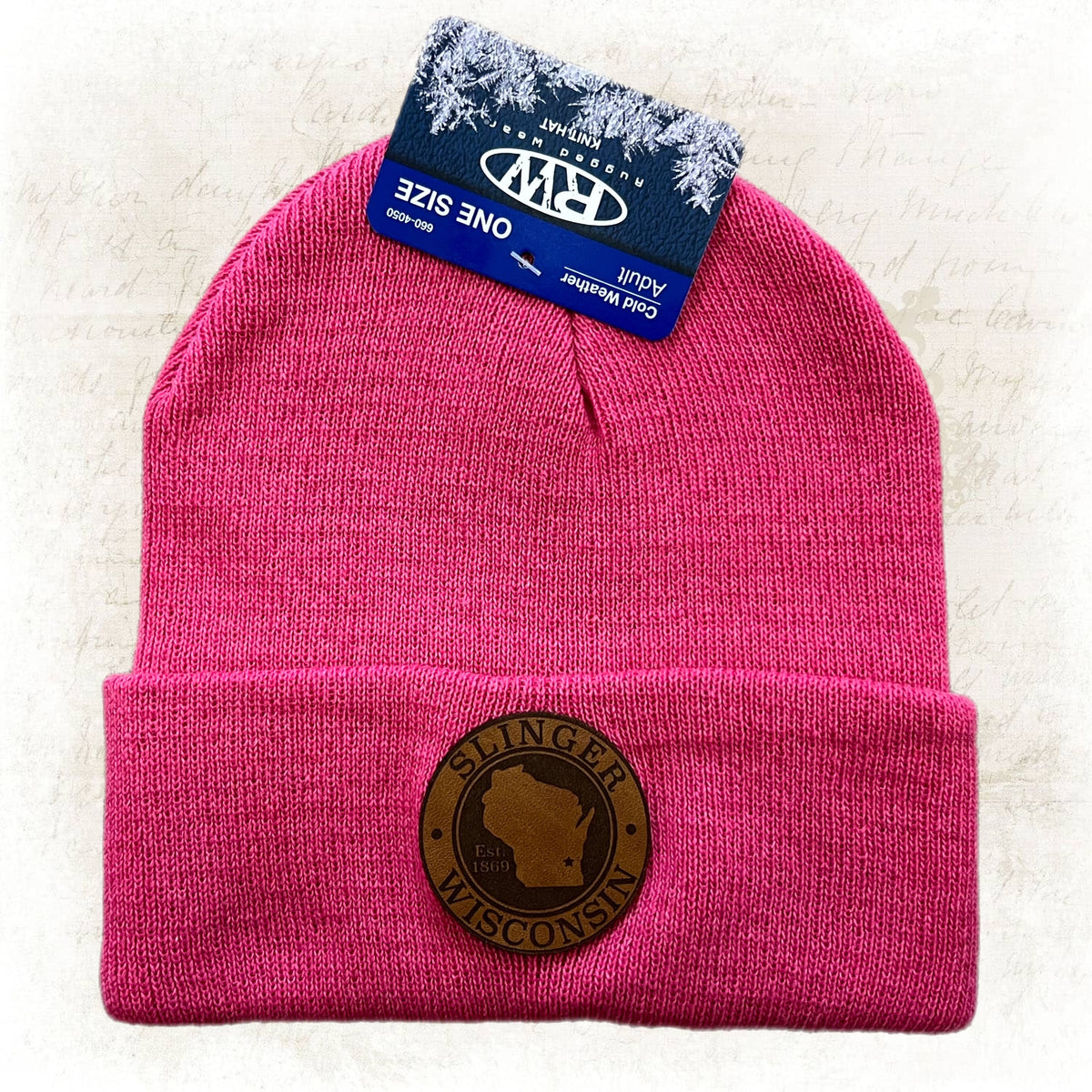 Hat - Stocking Hat- Slinger Wisconsin Circle Patch – Schleisingerville ...